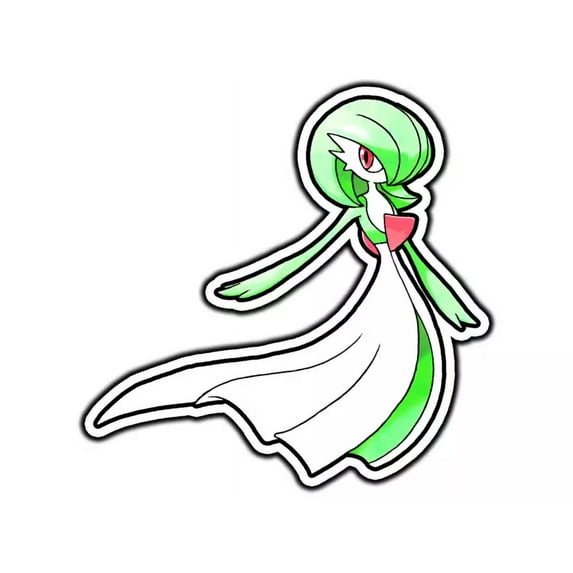 Gardevoir Waterproof Sticker Phone Decal Water Bottle Stickers Car ...