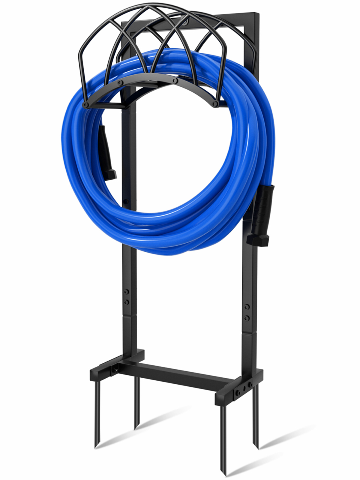 Heavy Duty Steel Garden Hose Holder Stand, Freestanding Outdoor Storage ...