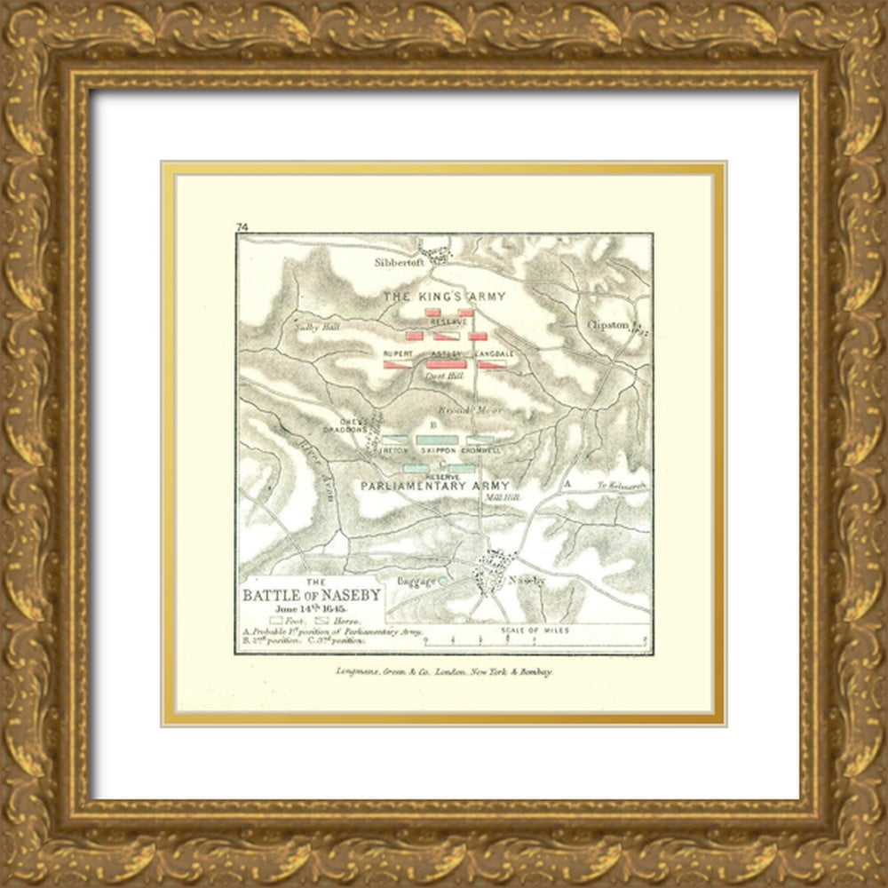 Gardiner 26x26 Gold Ornate Wood Framed with Double Matting Museum Art ...