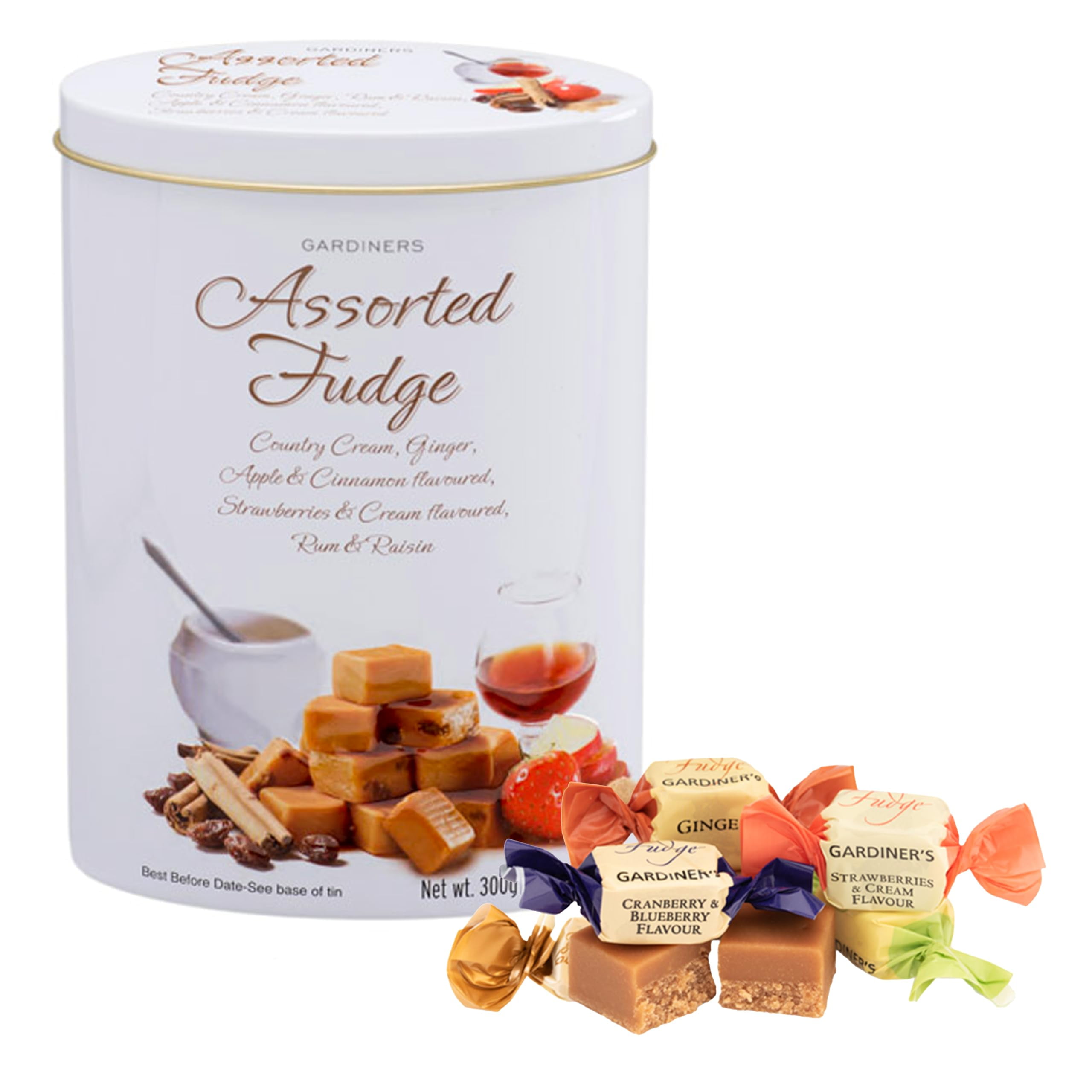 Gardiners of Scotland Handmade AIF9 Fudge 300g Tin, Assorted Fudge ...