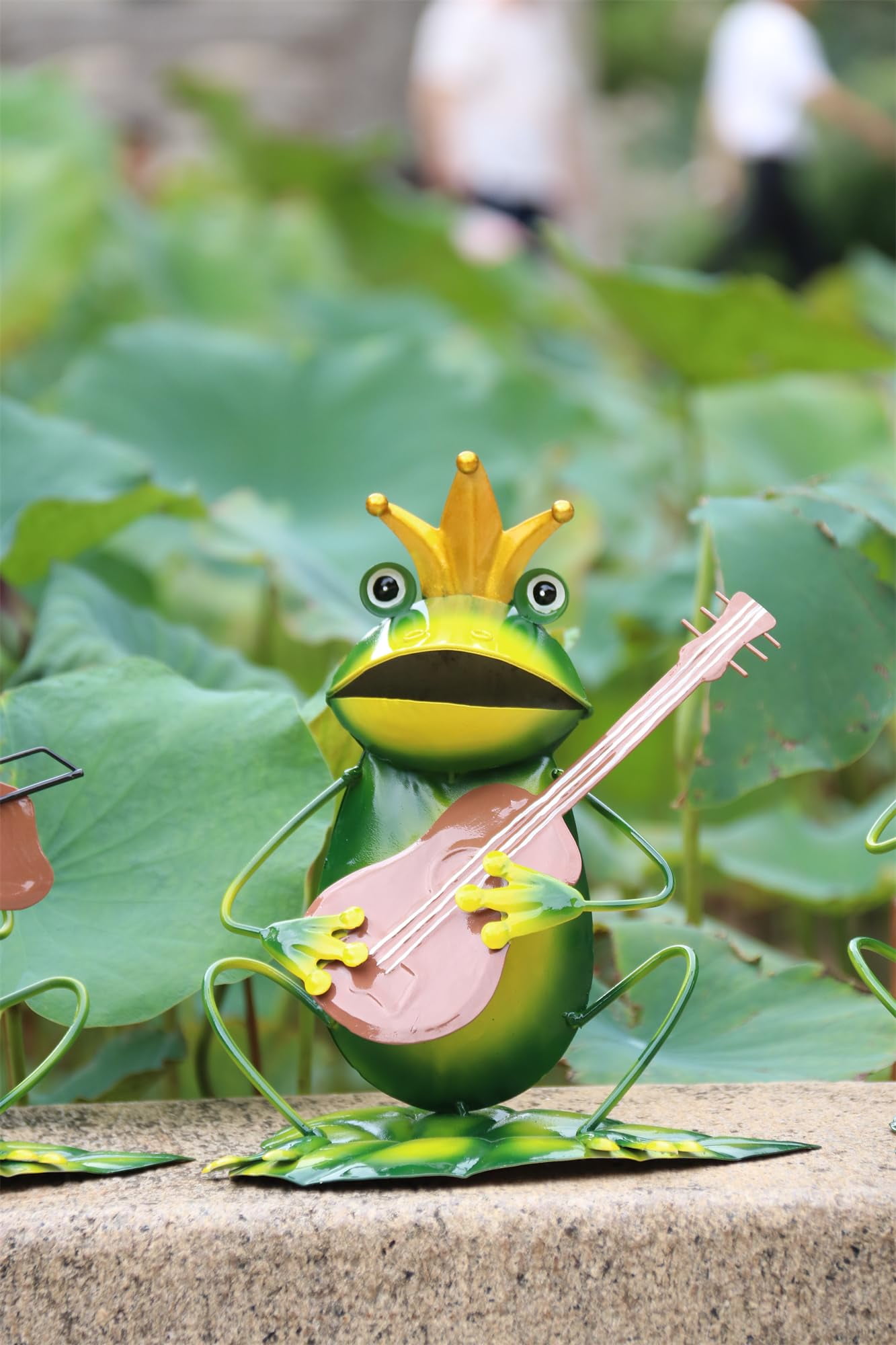 Gardlister Metal Garden Frog Statues Outdoor, Handcrafted Metal Frog ...