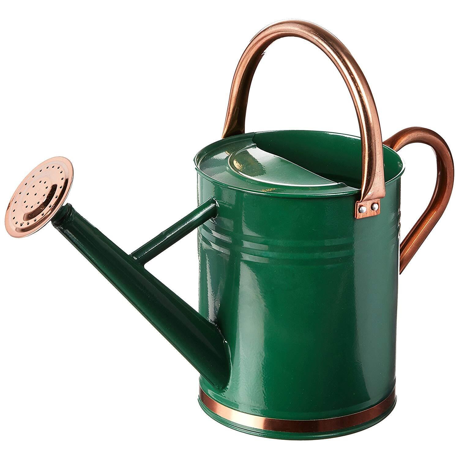 Gardman 1 GALLON HUNTER GREEN WATERING CAN WITH COPPER ACCENTS ...