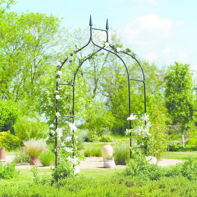 Gardman Deluxe Extra Tall Gothic Garden Archway - Heavy Duty Outdoor ...