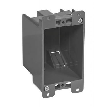 2 Pack Carlon 1-Gang 14 cu. in. Old Work PVC Electrical Outlet Box ...