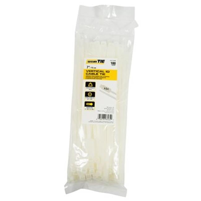 Gardner Bender 221033 4 in. Vertical ID Cable Tie, Natural - 100 Per ...