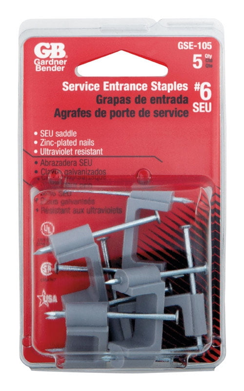 Gardner Bender #6 SEU Wire Plastic Service Entrance Cable Strap (5-Pack ...