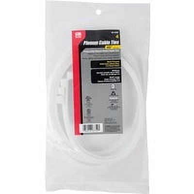 Gardner Bender 48 In. x 0.35 In. Natural Plenum Cable Tie (4-Pack) 49 ...