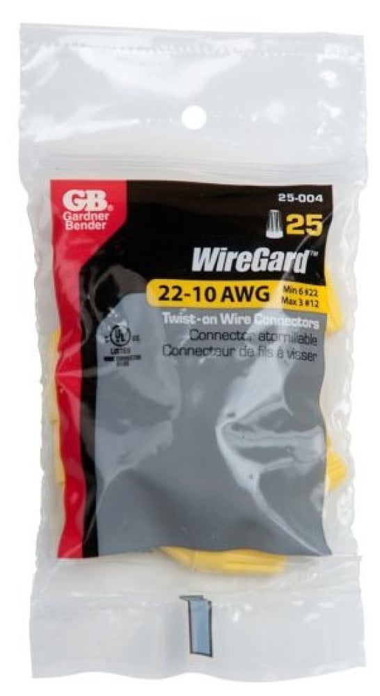 30 074 Wire Nut IDEAL 74B Wire Connectors - Pack Of 100 Yellow Twist-On ...