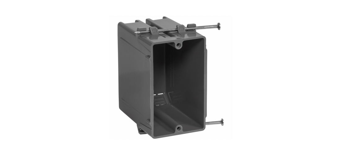 Gardner Bender 1-Gang PVC New Work Wall Electrical Box, 18 Cu. In. BOX ...