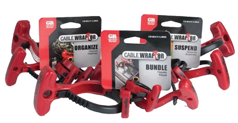 Gardner Bender Cable Wraptor Cord Organizer Multi-Pack, Stainless Steel ...