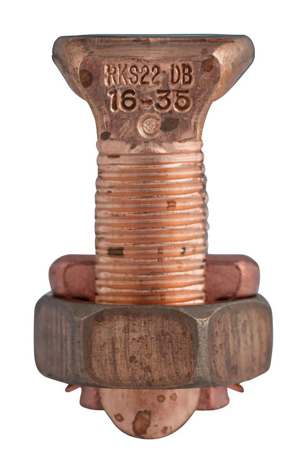 Gardner Bender GSBC-2 Solid Copper Split Bolt Connector, 6-2 AWG ...