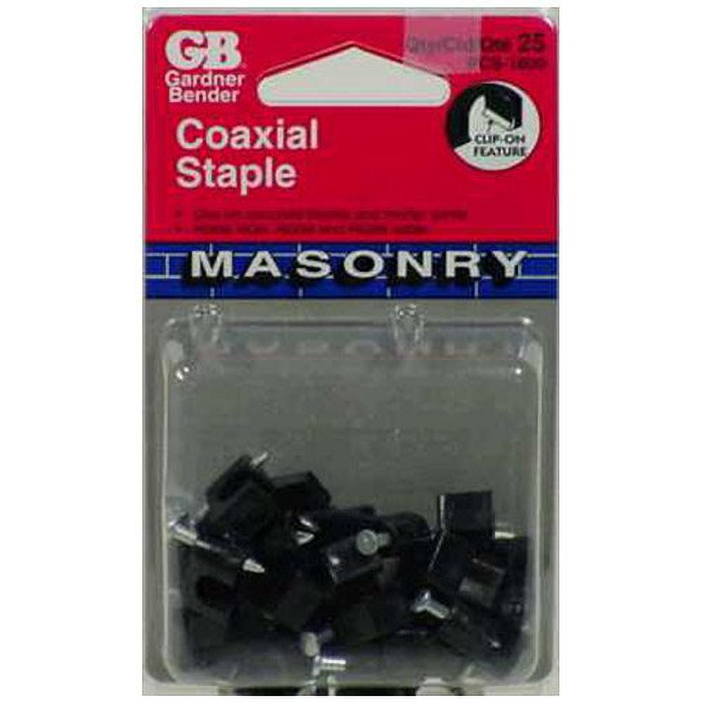 Gardner Bender PCS-1600 Black Mason Staple, Pack-25 - Walmart.com