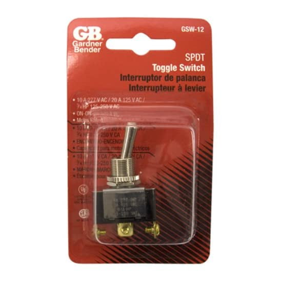 Gardner Bender Single Pole Toggle Switch Silver 1 pk - Walmart.com