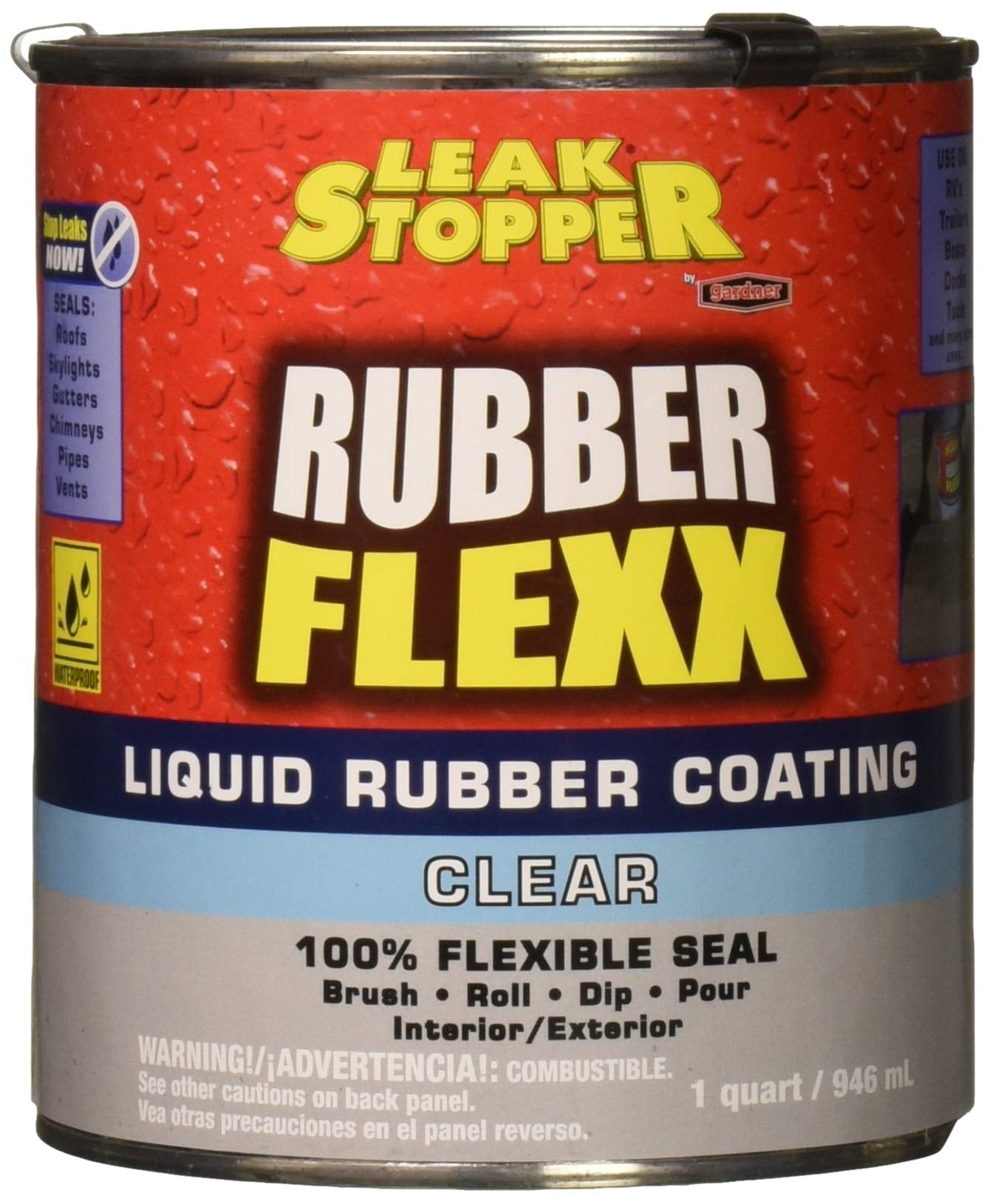 Gardner-Gibson 246094 28 oz Clear Fill Level Leak Stopper Rubber Flexx ...