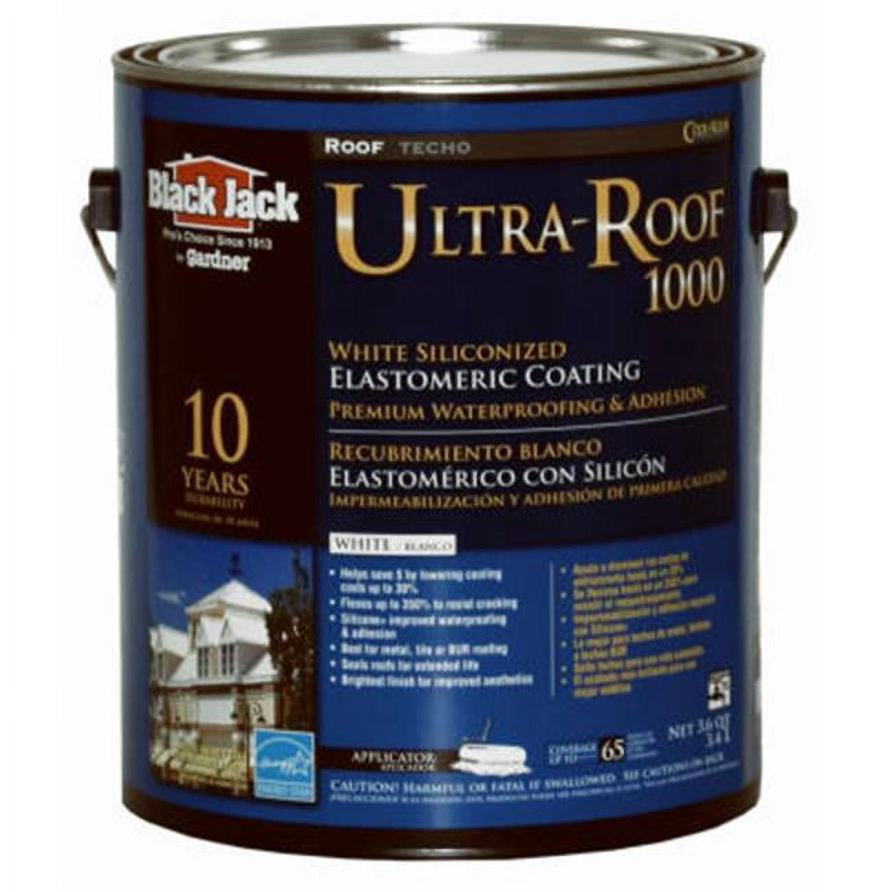 Gardner-Gibson 5530-1-20 Black Jack Ultra-Roof 1000 White Siliconized ...