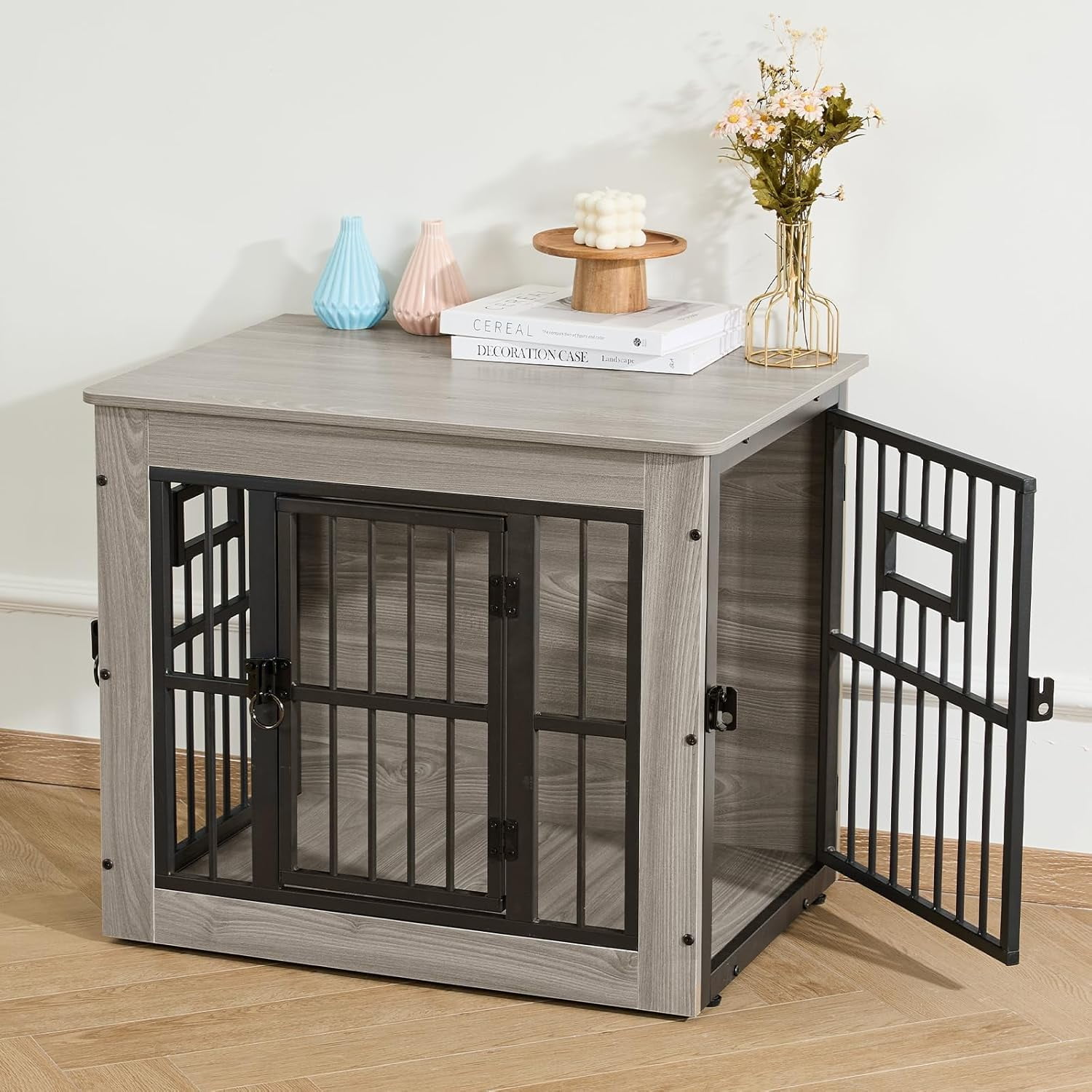 Gardner Pet Dog Crate Furniture for Small Dog, 27.2 Inches Dog Kennel ...