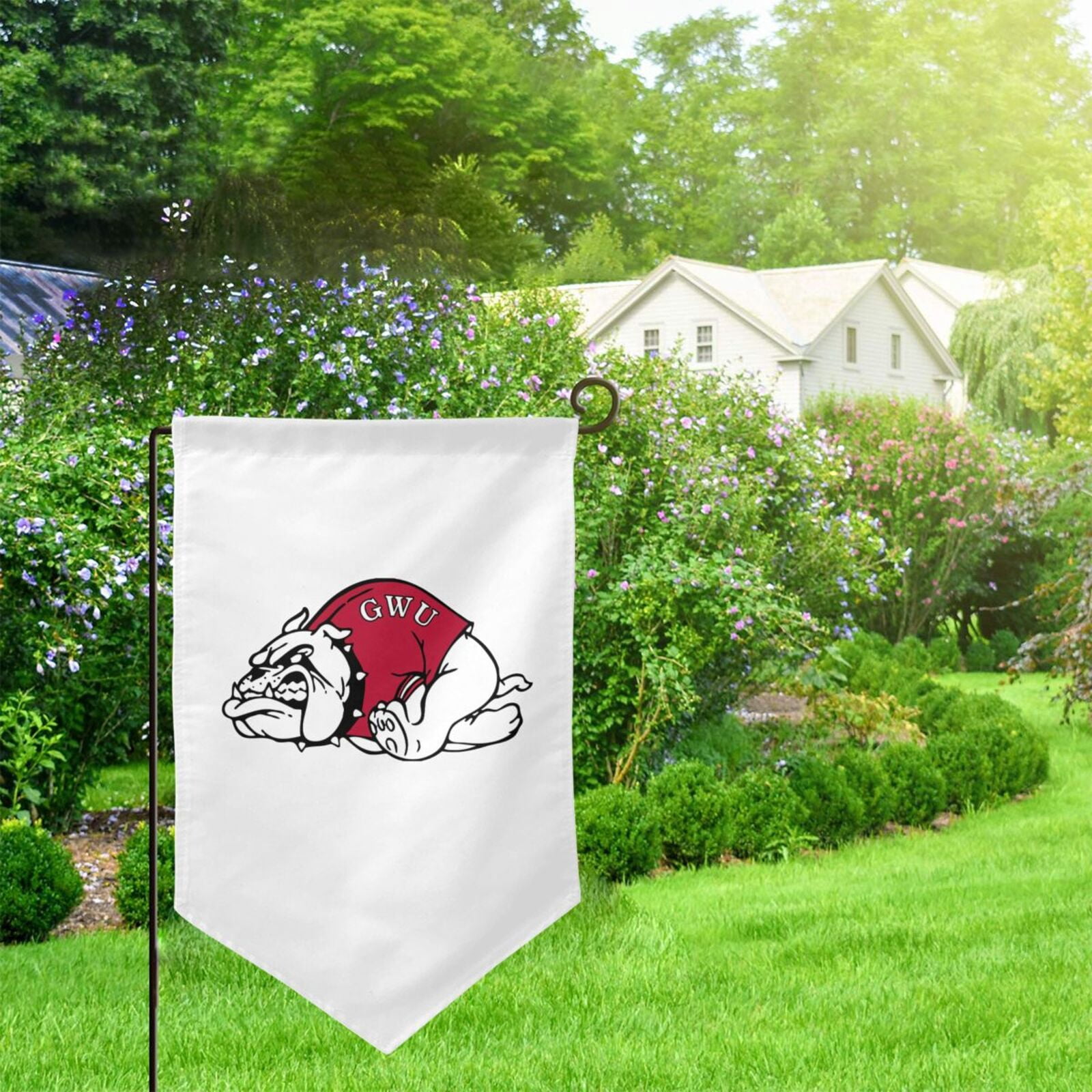 Gardner-Webb University Logo Garden Flag - Double Sided Banners For ...