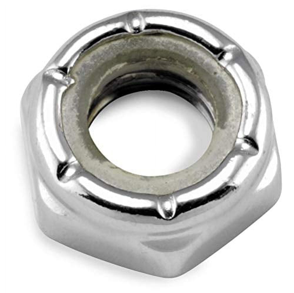 Gardner-Westcott Thin Nylock Jam Nuts Coarse 3/8-18 Chrome - Walmart.com