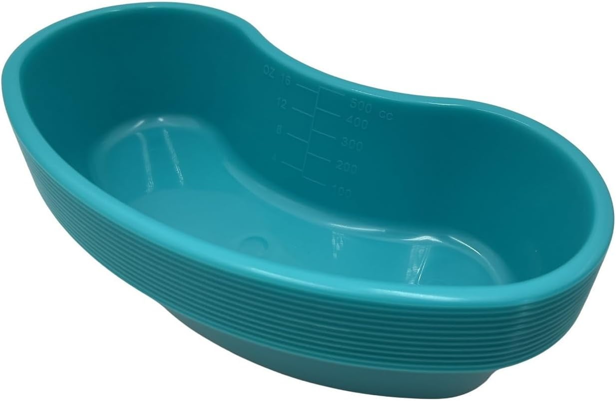 Garduated 500 ml Kidney Shaped Plastic Emesis Basins, Blue (Pack of 12 ...