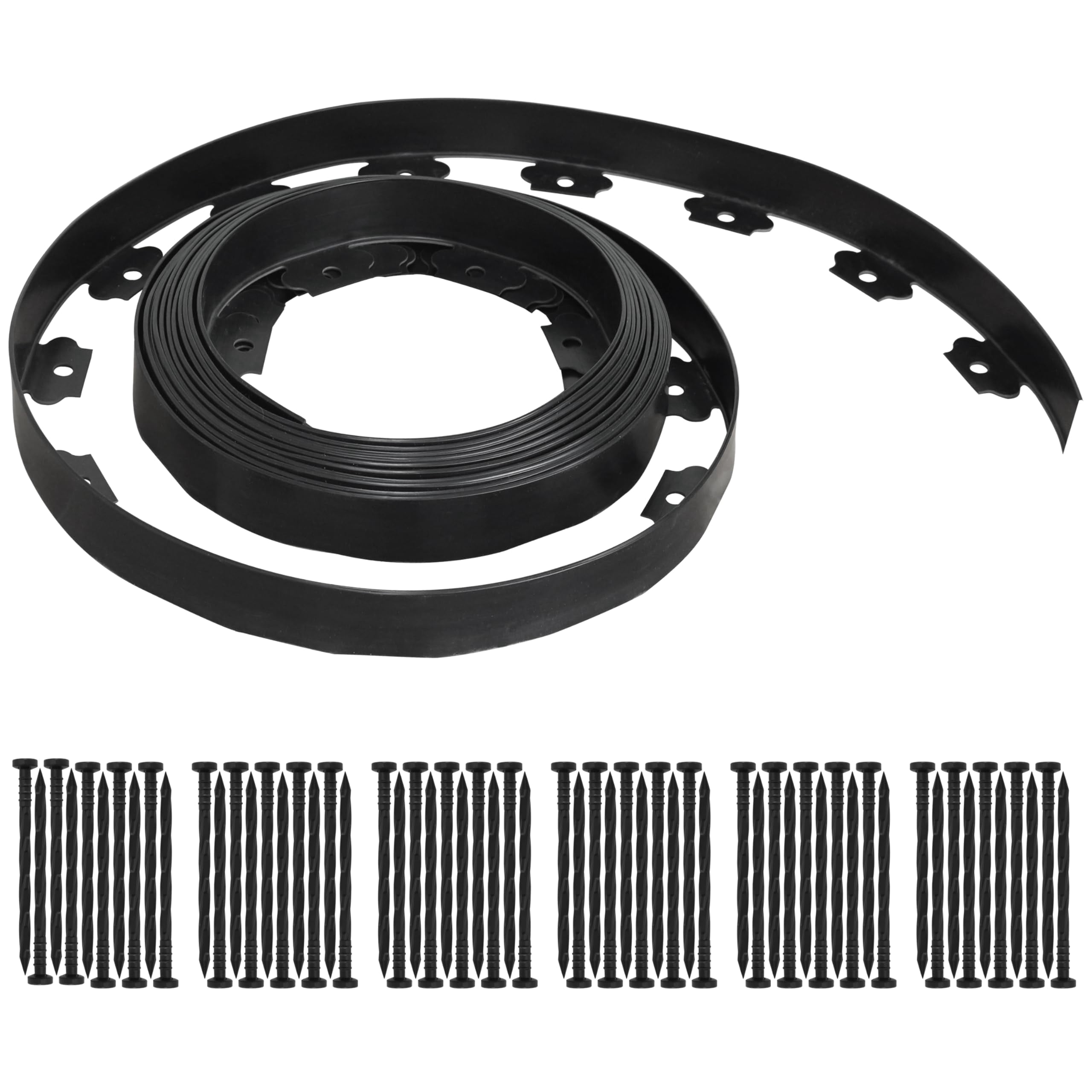 Gardzen 1.5" x 20' Landscape Edging Kit, Garden Edging Coil Comes with ...