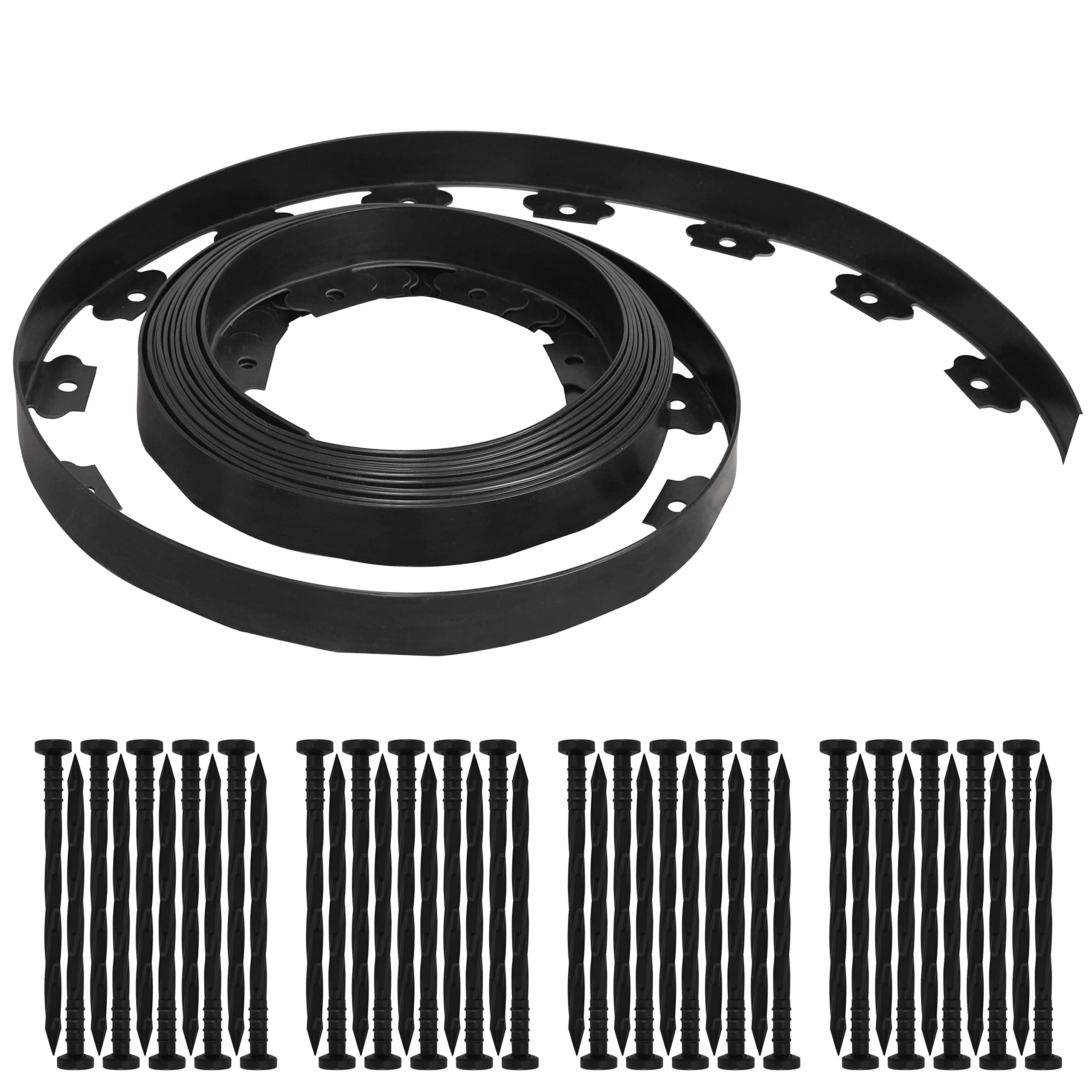 Gardzen 1.5" x33' Landscape Edging Kit, Garden Edging Coil Comes with ...