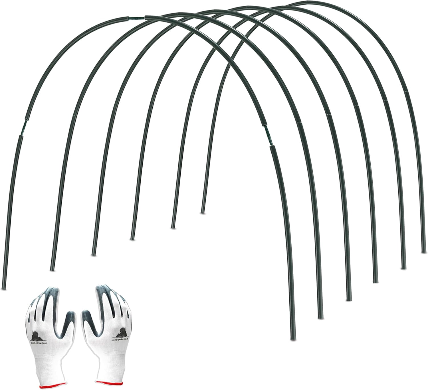 Gardzen Garden Hoops, DIY Grow Tunnel, Greenhouse Hoops for Raised Beds ...