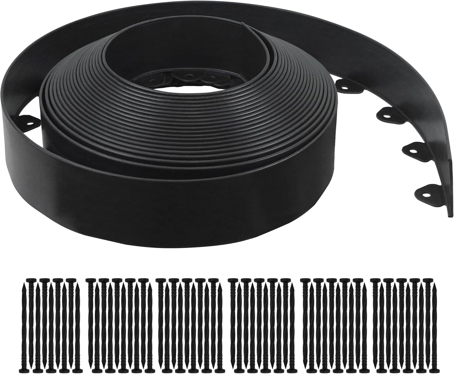 Gardzen Landscape Edging Kit, 60-Foot Long, 3-Inch Tall, No Dig Garden ...