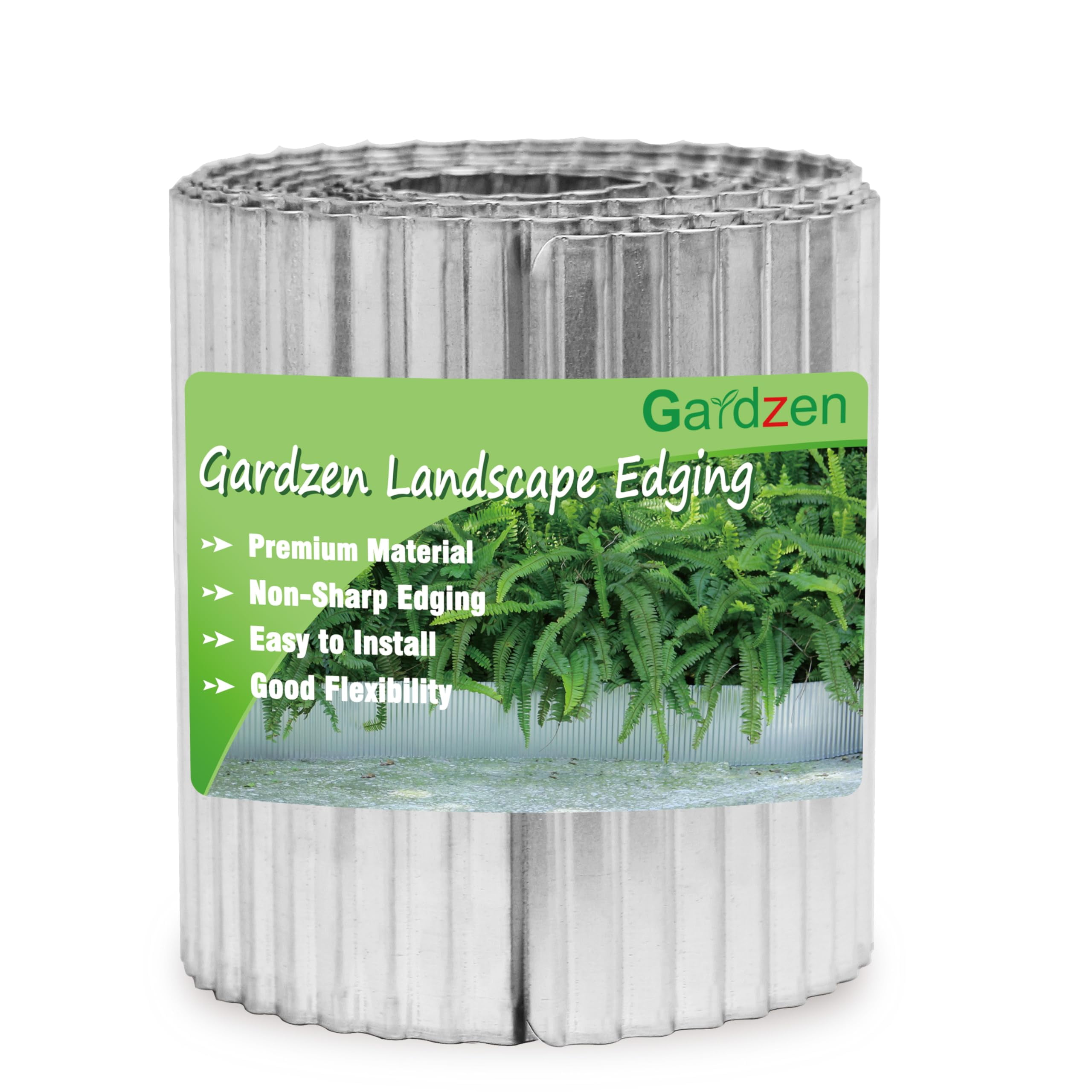 Gardzen Metal Edging for Landscaping, Corrugated Metal Garden Edging ...