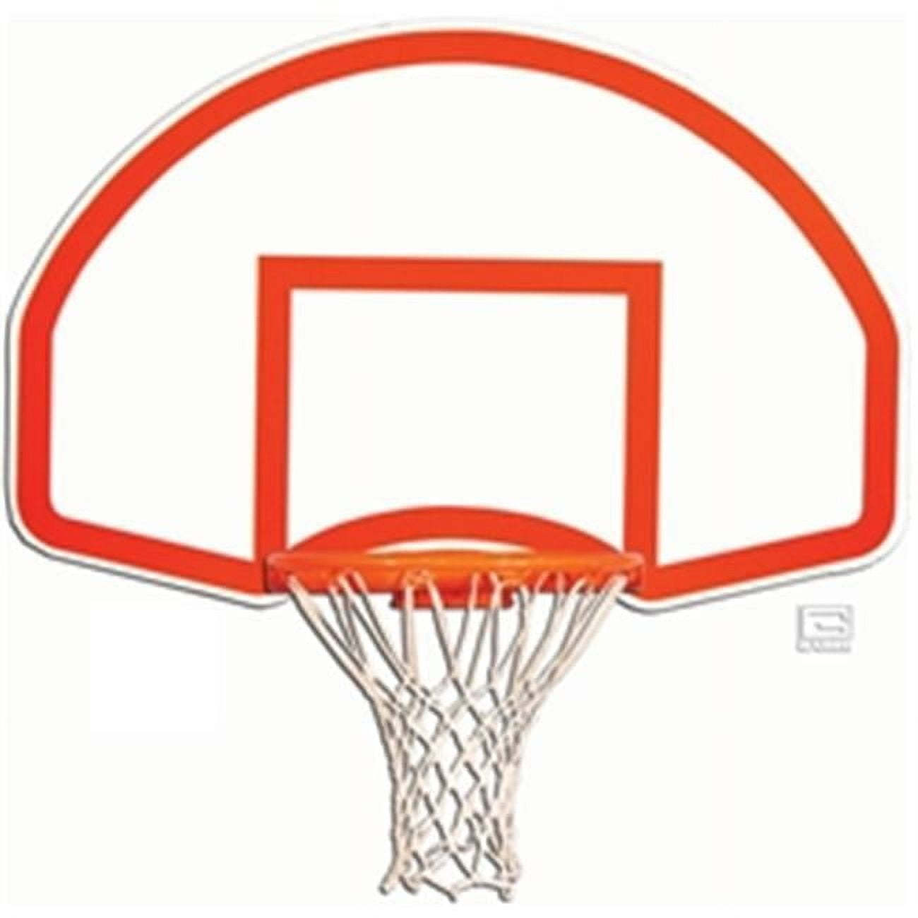 Gared Sports 1266B 35 x 54 in. Rear Mount Steel Fan Shape Backboard ...