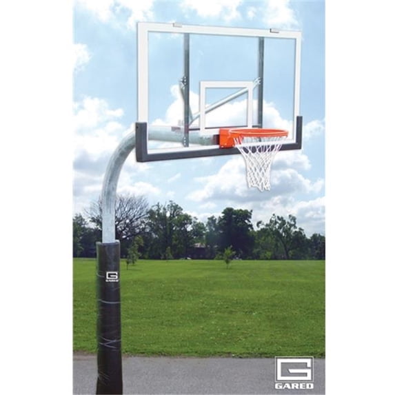 Gared Sports 5.59 in. O.D. BB72A38 5500 Goal Front Mount Gooseneck Post ...