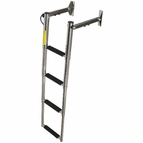 Garelick Boat Transom Telescoping Ladder 19620-13 | 4-Step SS - Walmart.com