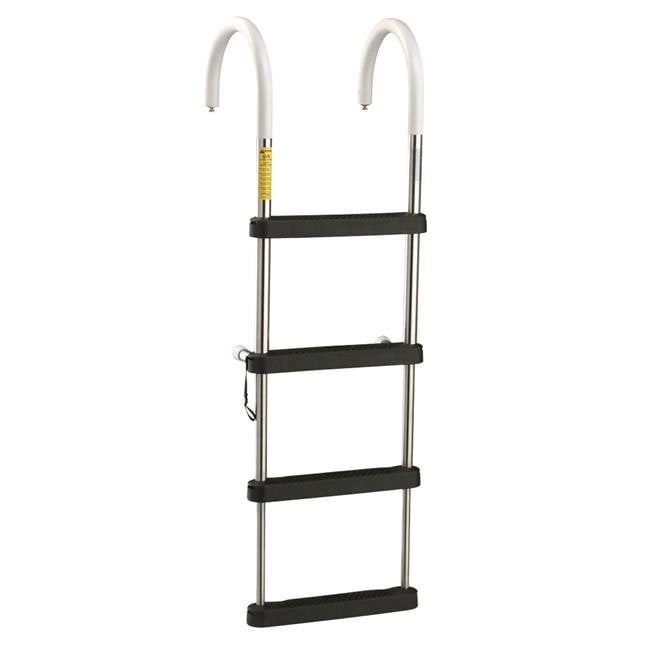 Garelick EEz-In Telescoping 4-Step Stainless Steel Pontoon Boarding ...