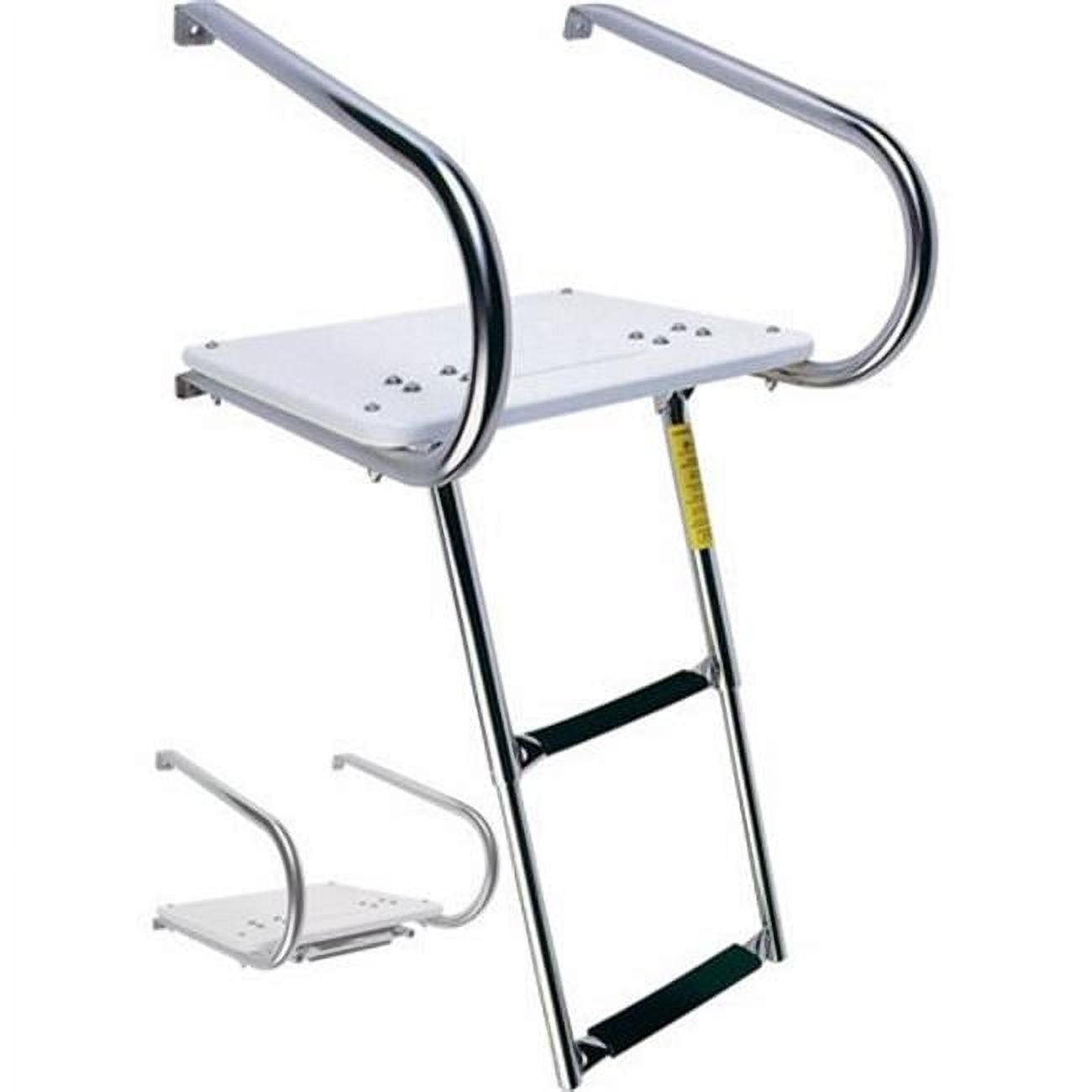 Garelick EEz-In Transom Platform with 2-Step Telescoping Ladder for ...