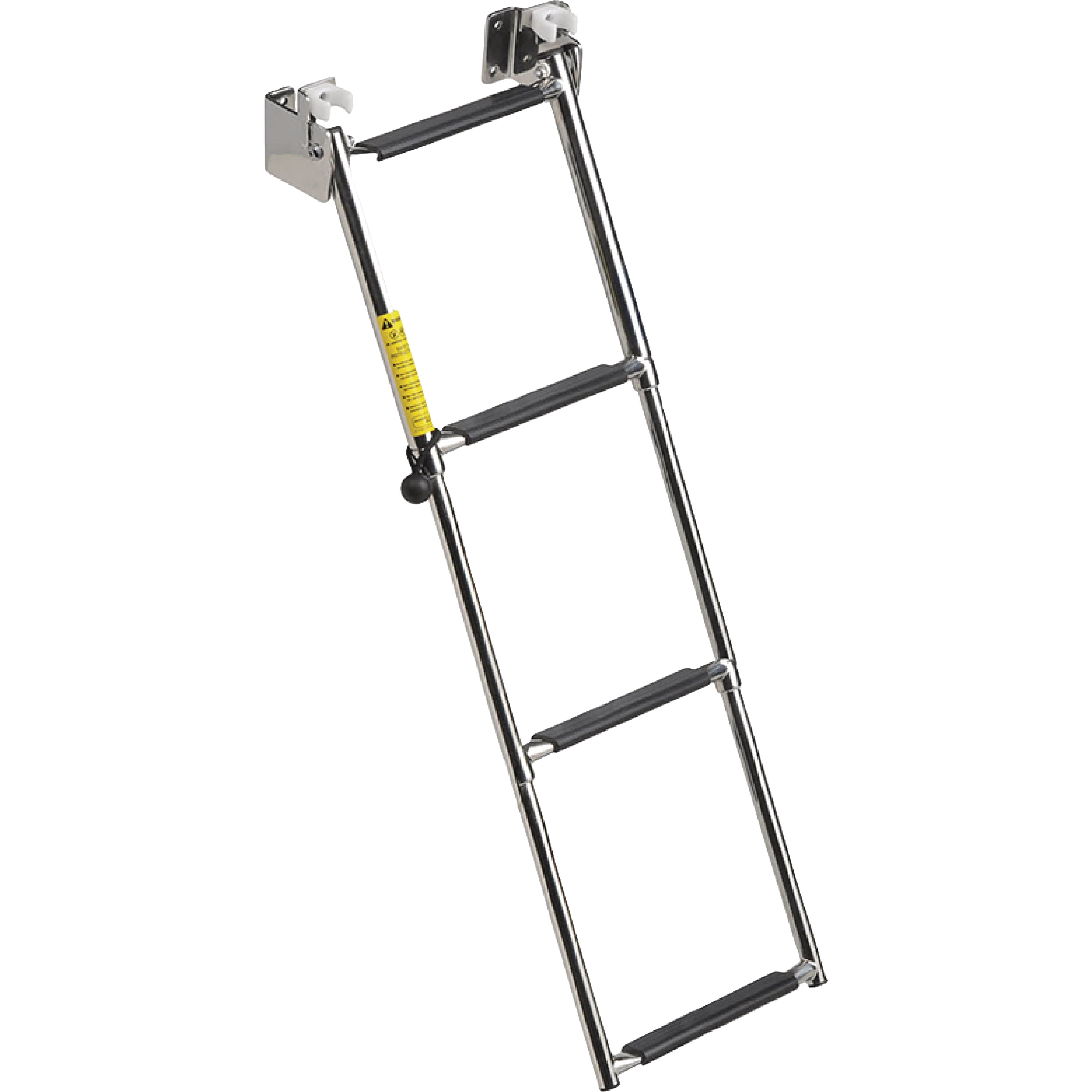 Garelick Eez-In Folding 4-Step Telescoping Transom Ladder, Swim Stairs ...