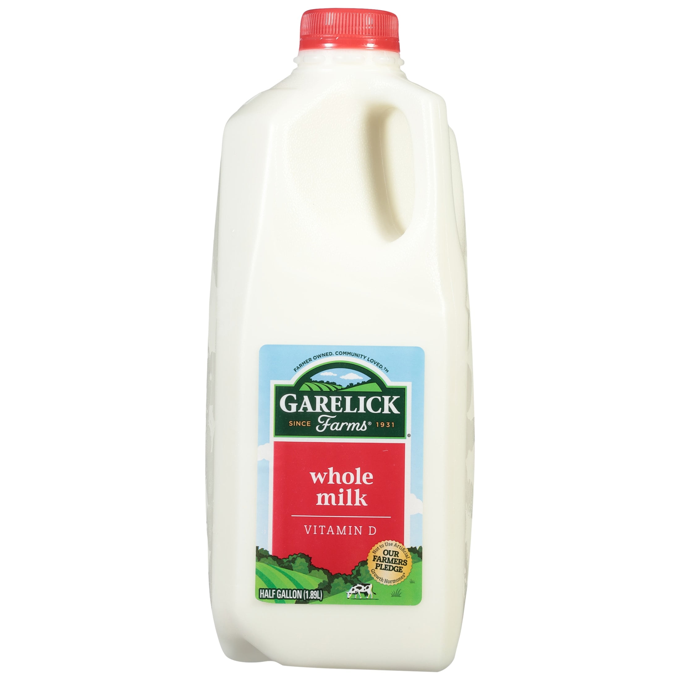 Garelick Farms Whole Milk Half Gallon - Walmart.com