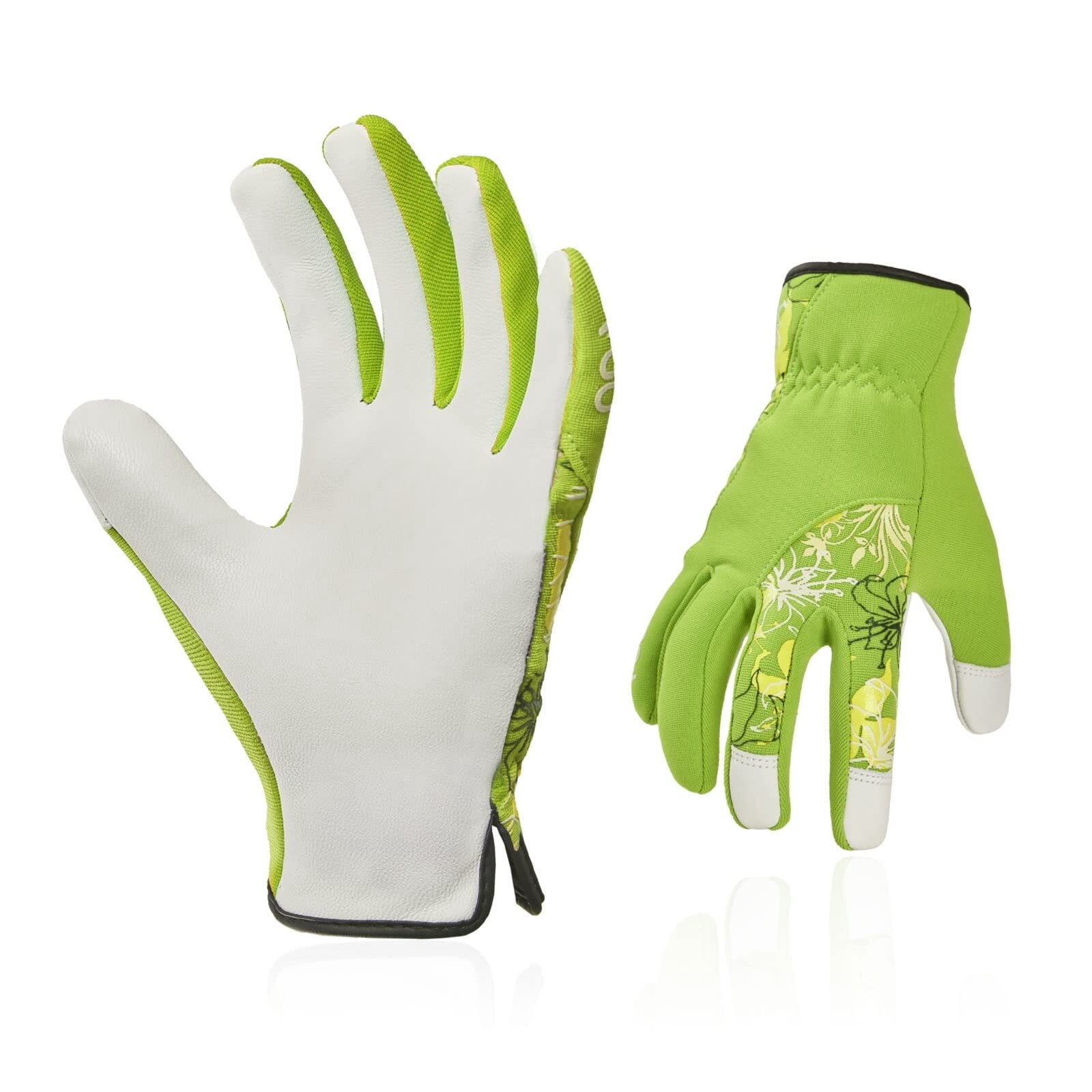 Garening Gloves Women in Goat Leather, Work Gloves Gauntlet Thorn Proof ...