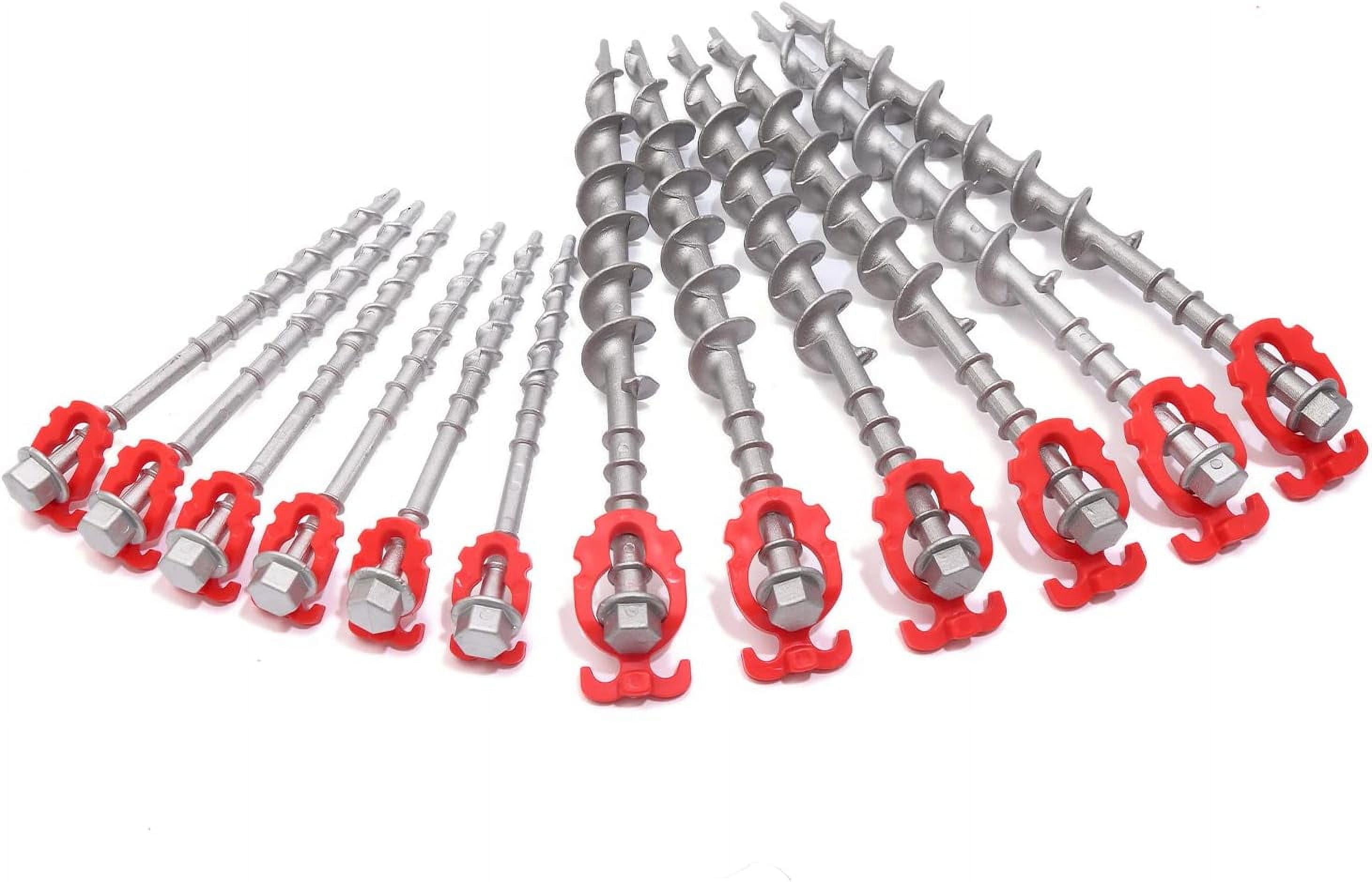 GarfatolRv Heavy Duty Ground Anchors, Non-Rust Cast Aluminum, Ideal for ...