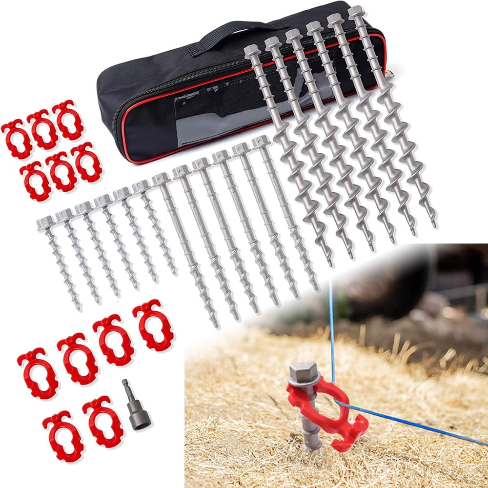 GarfatolRv Heavy Duty Ground Anchors, Non-Rust Cast Aluminum for ...