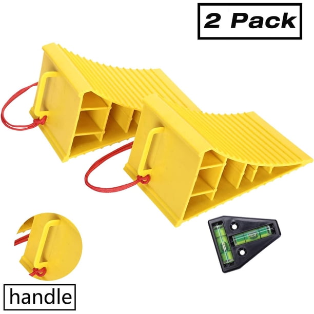 GarfatolRv RV Camper Large Wheel Chocks with Handle and Rope for Safety ...