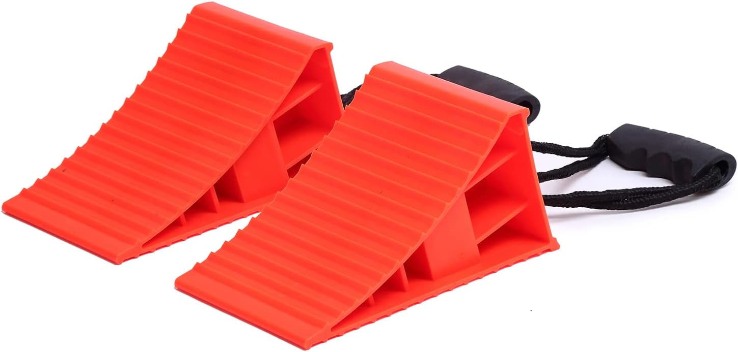 GarfatolRv Large RV Wheel Chocks with Rope, Safety for Trailers, Trucks ...