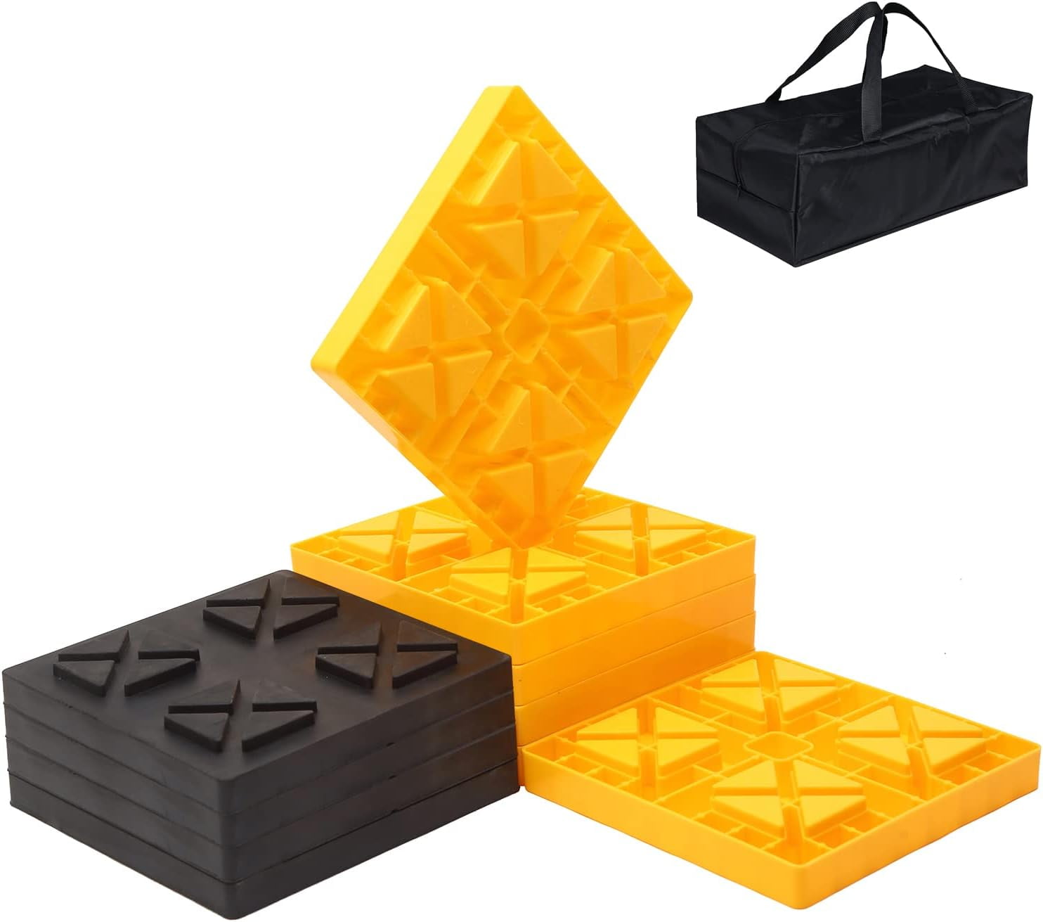 GarfatolRv RV Leveling Blocks, 6 Packs Heavy Duty Wheel Leveler ...