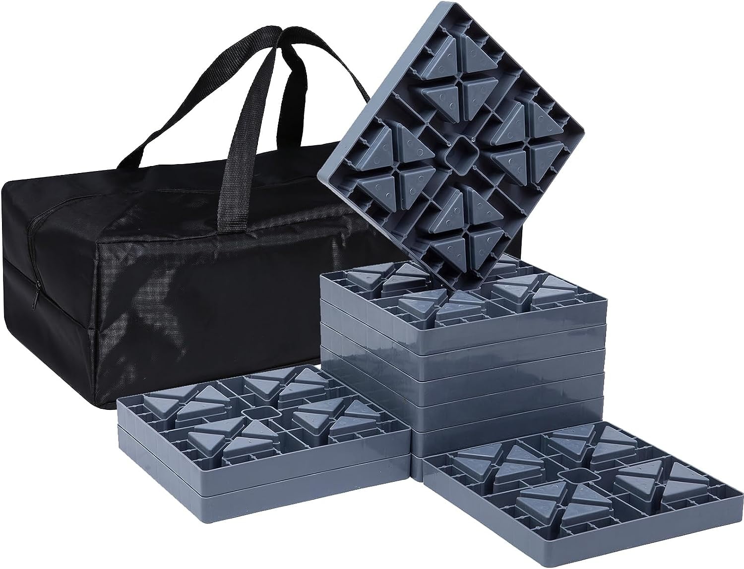 GarfatolRv Heavy Duty RV Leveling Blocks, 10 Pack Interlocking Design ...