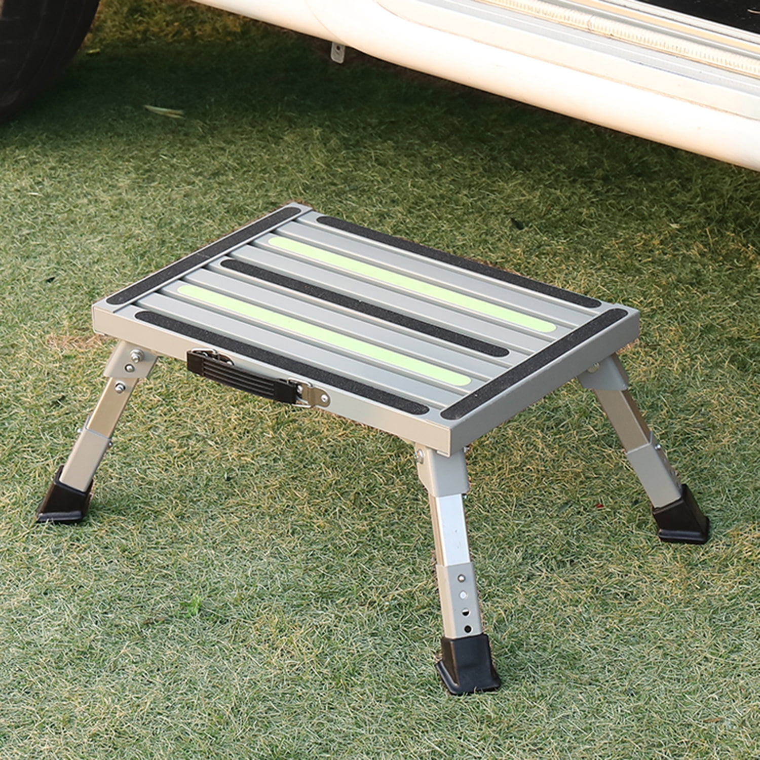 GarfatolRv Safety RV Steps Adjustable Aluminum Folding Platform ...
