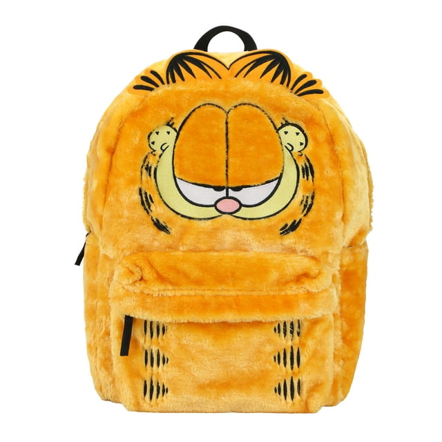 Garfield 17” Officially Licensed 3D Character Backpack with Plush ...
