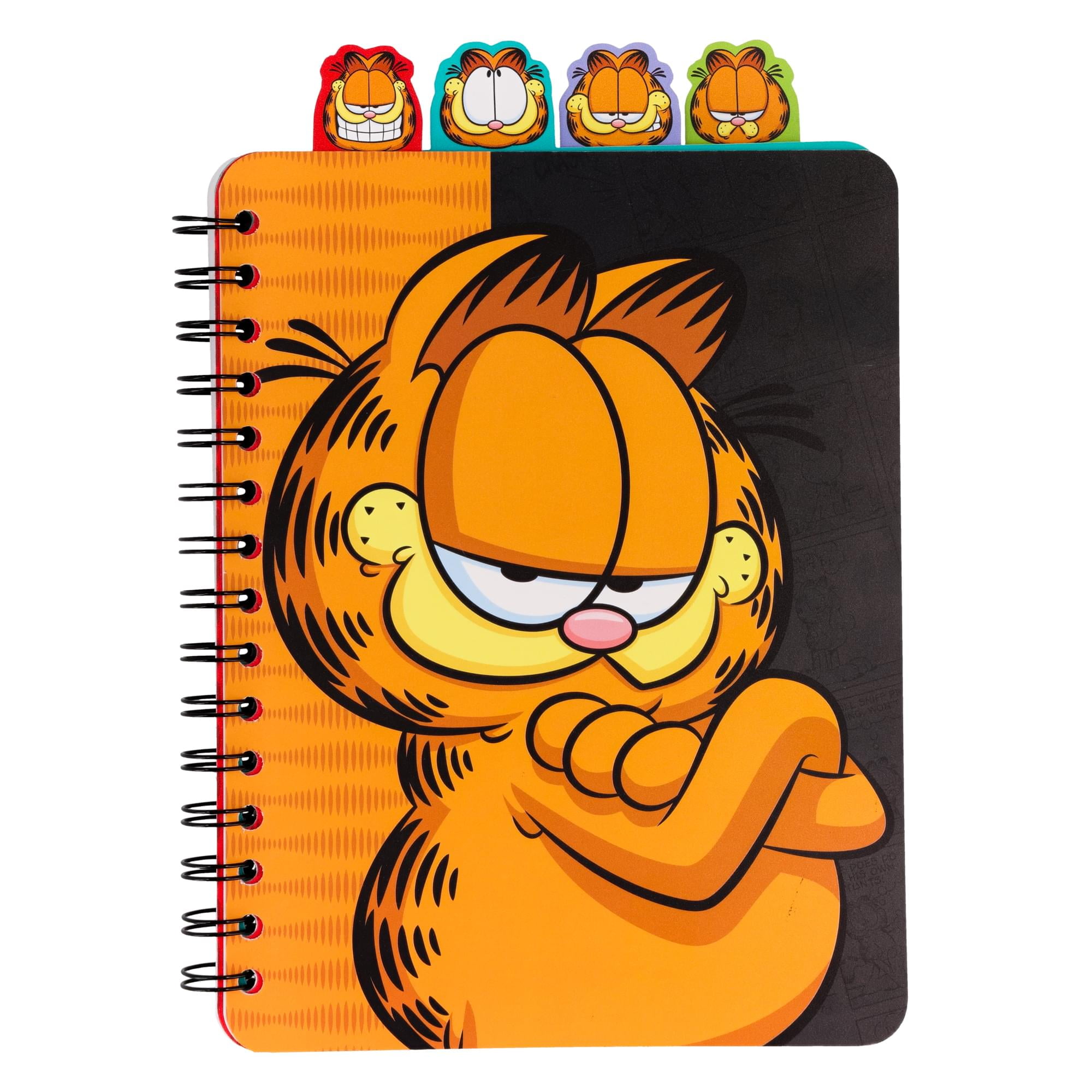 Garfield 4-Tab Spiral Notebook With 160 Dotted Sheets | 6 x 9 Inches ...
