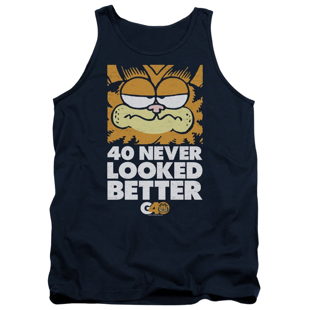 Garfield 40 Looks Adult Tank Top Navy - Walmart.com