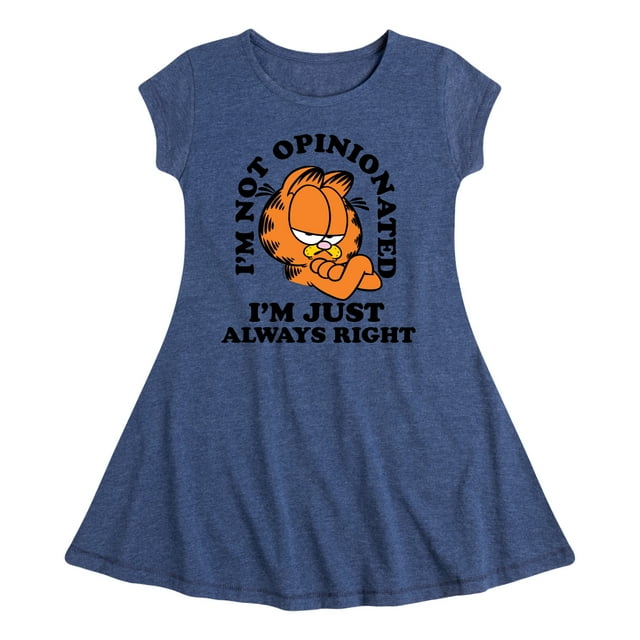 Garfield - Always Right Garfield - Toddler & Youth Girls Fit & Flare ...
