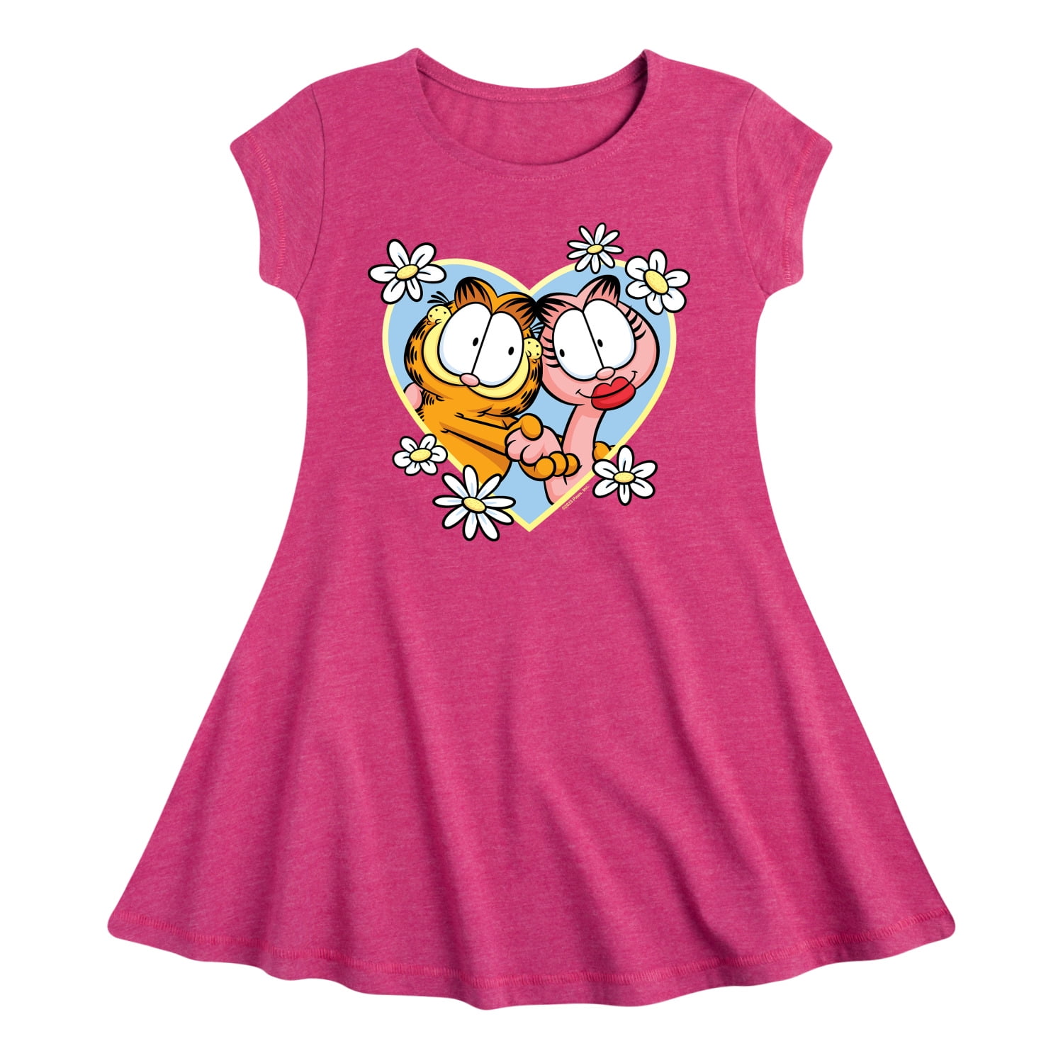 Garfield - Arlene Heart - Toddler & Youth Girls Fit & Flare Dress ...