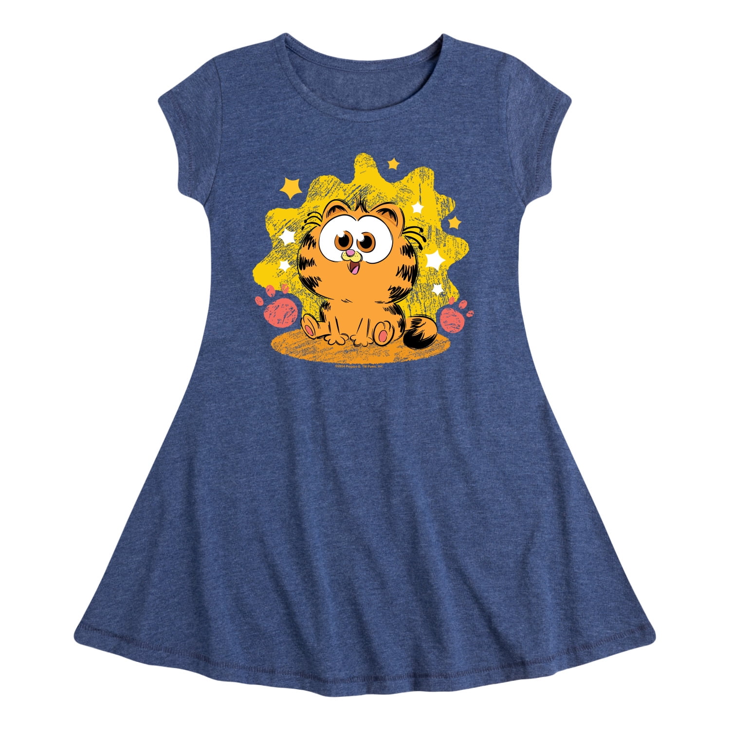 Garfield - Baby Garfield Paws And Stars - Toddler & Youth Girls Fit ...