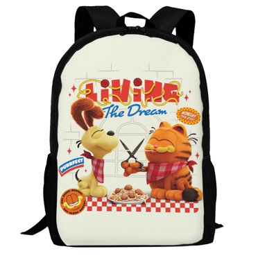 Garfield 17” Officially Licensed 3D Character Backpack with Plush ...